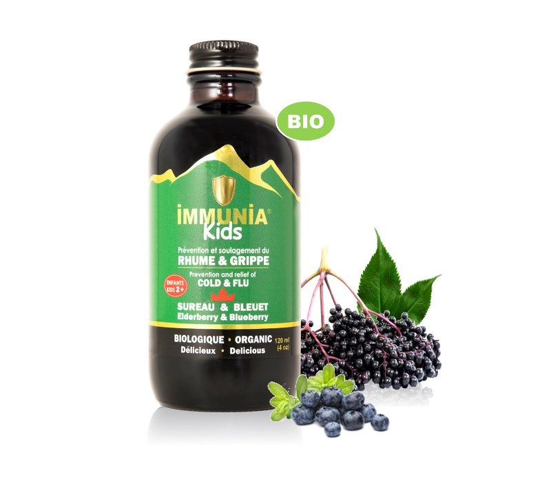IMMUNIA KIDS | Sirop de baies de SUREAU biologique Enfants - FRUITOMED